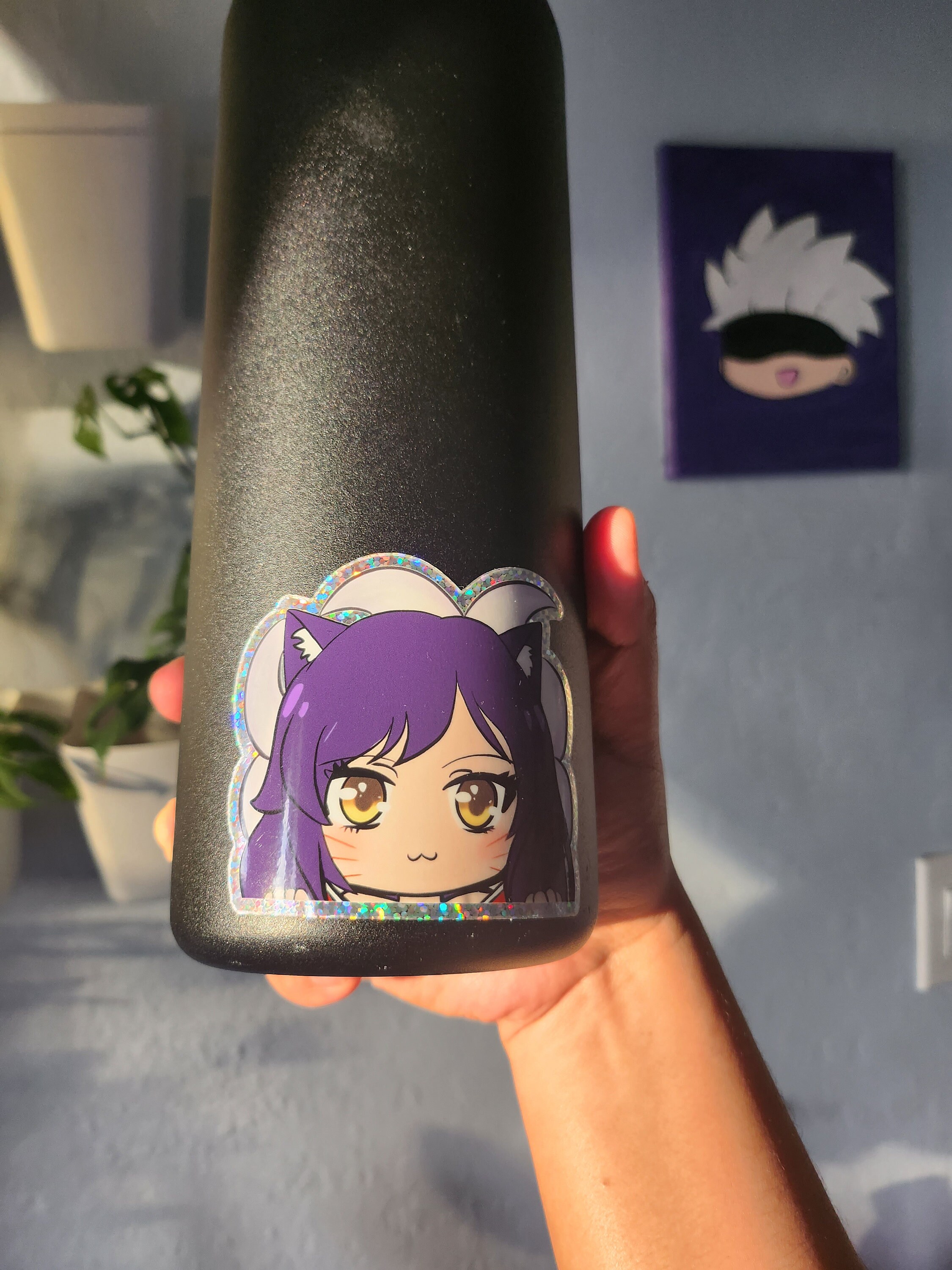 Cute Shiny Ahri Lol Peek Sticker - Etsy