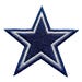 Blue Star Embroidered Patch | Football Inspired Badge | Bold Star ...