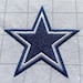 Blue Star Embroidered Patch | Football Inspired Badge | Bold Star ...