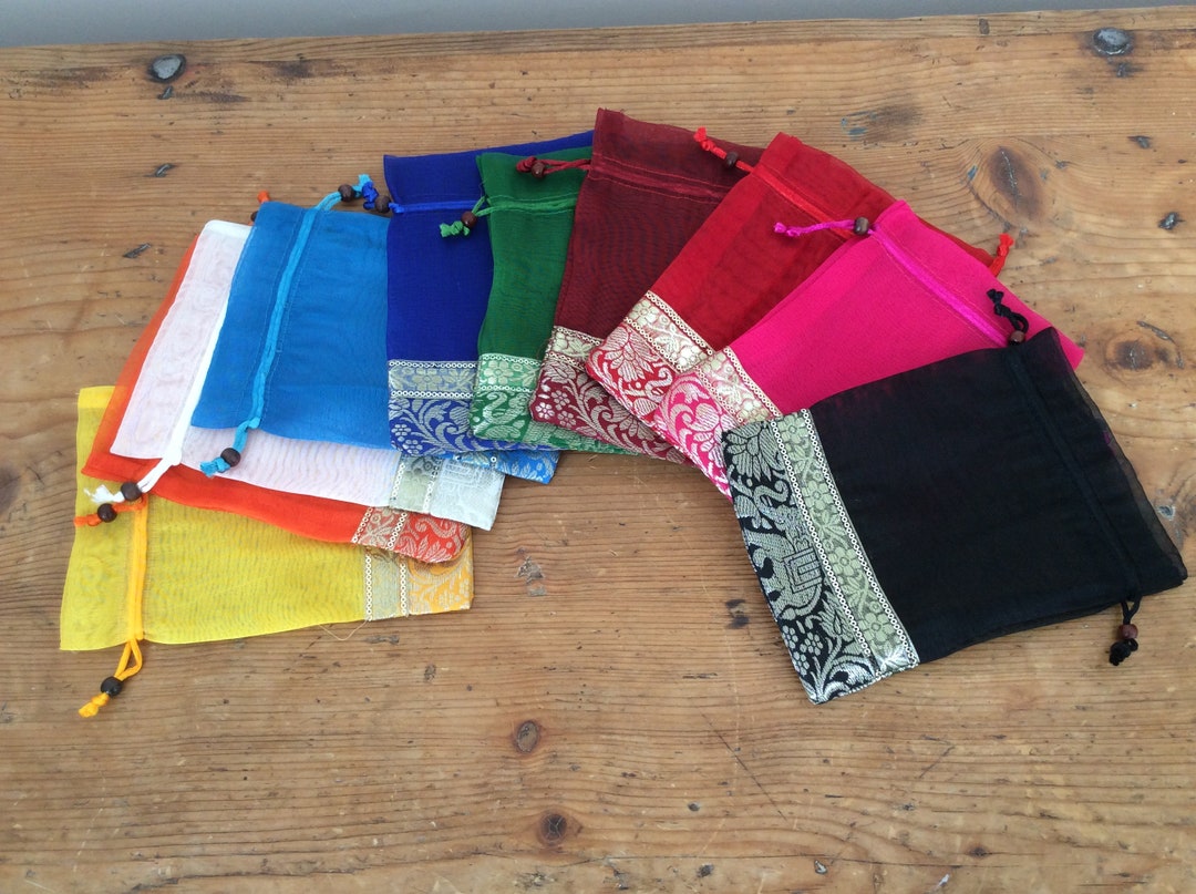 Set of Ten Fabric Pouches - Etsy