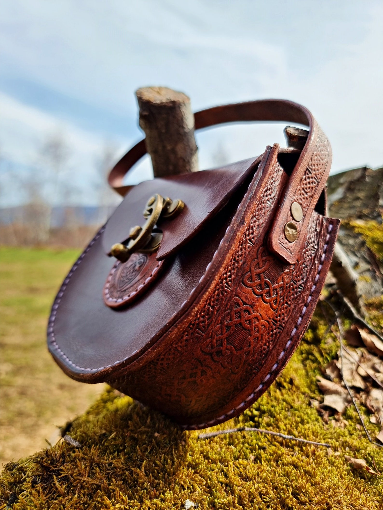 Celtic Model Leather Lady Purse - Etsy