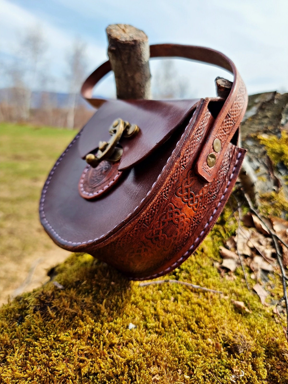 Celtic Model Leather Lady Purse - Etsy