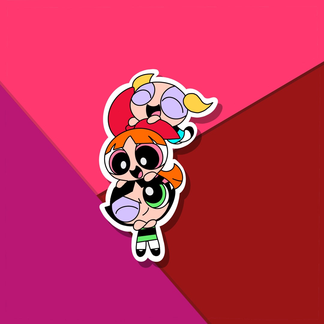 Powerpuff Trio Sticker - Etsy