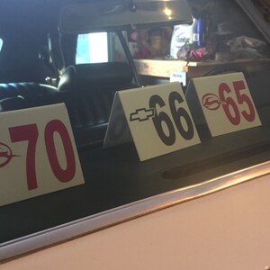 Carl's Jr Lowrider Felix Table Number Classic Dash Car | Etsy