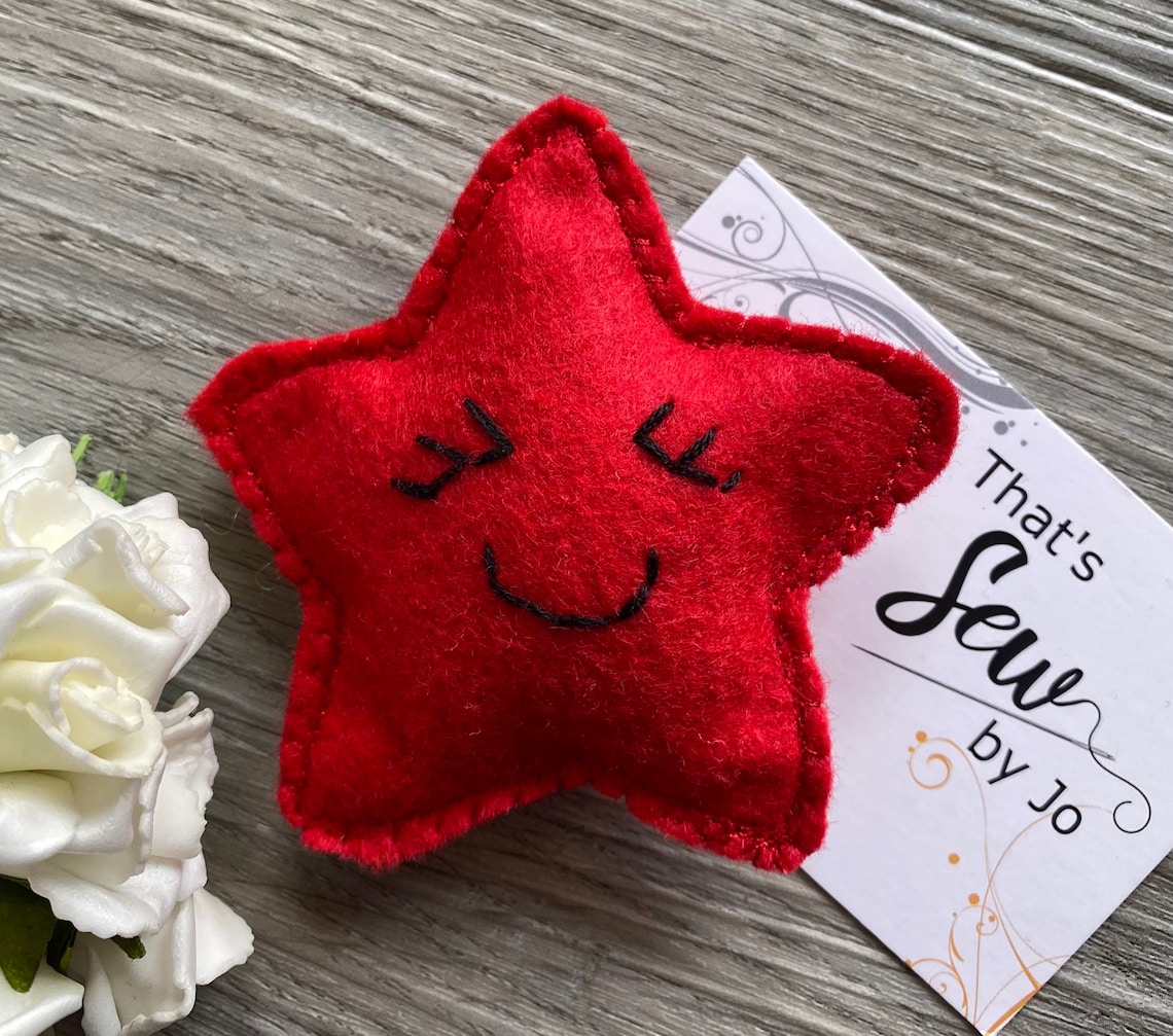A Little Pocket Hug Felt Star Gift Anxiety Stress Reliever Comfort Pre ...