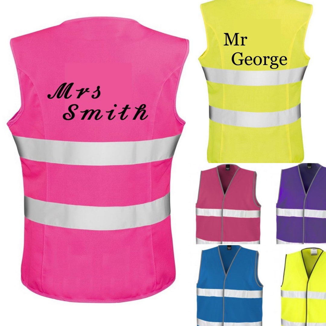 Personalised Hi Vis Vest Health & Safety Jacket Teacher Gift - Etsy