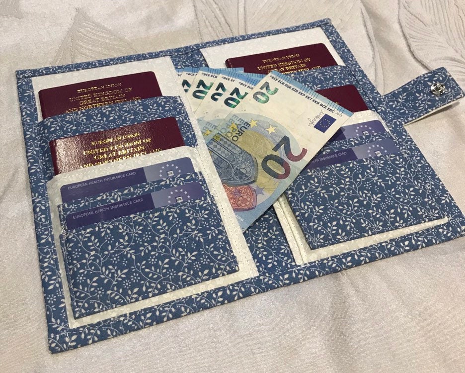 Family Multiple Passport Holder Travel Health Card Money - Etsy