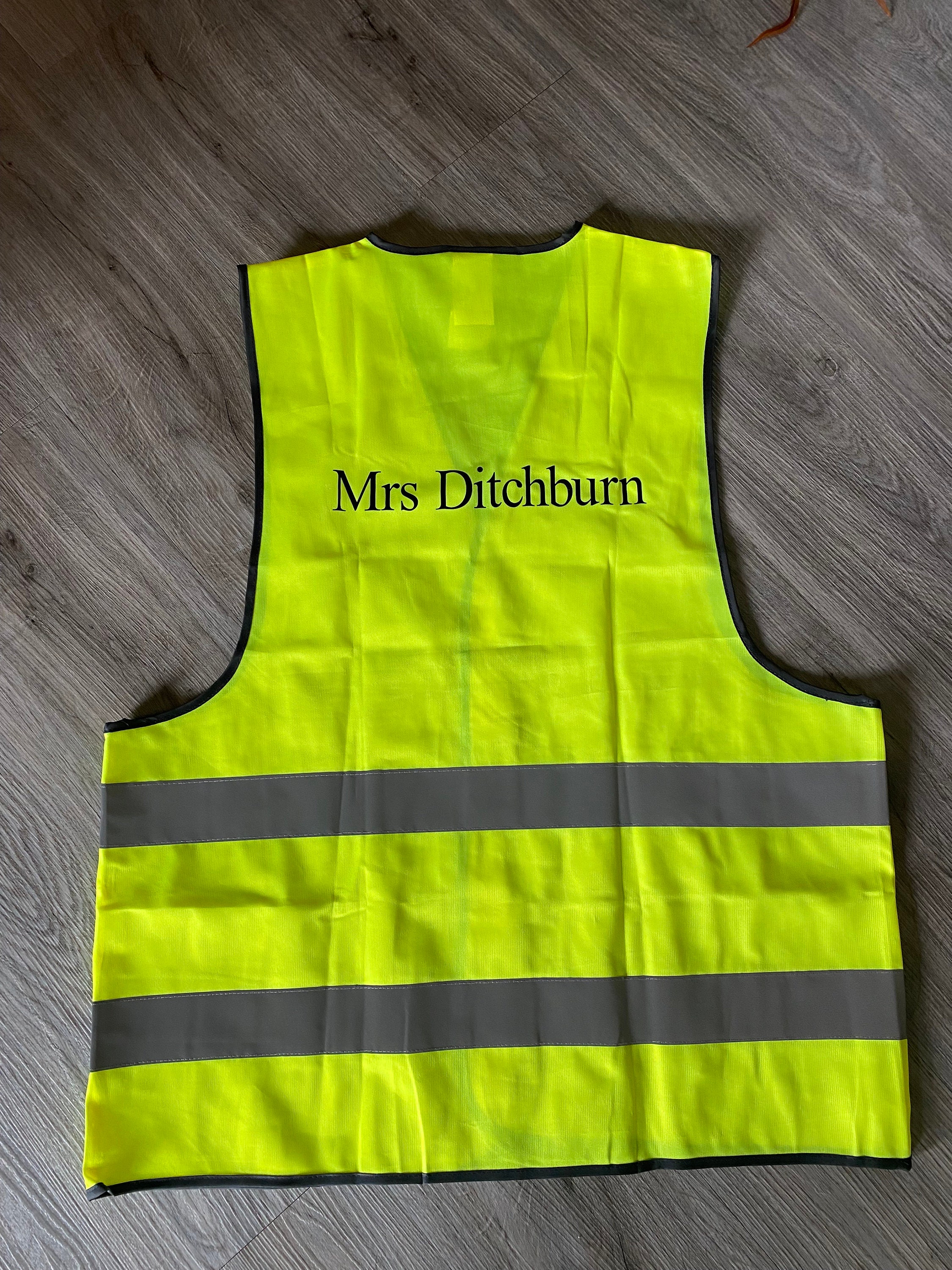 Personalised Hi Vis Vest Health & Safety Jacket School Teacher Gift End ...