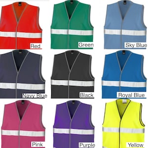 Personalised Hi Vis Vest Health & Safety Jacket School Teacher Gift End ...