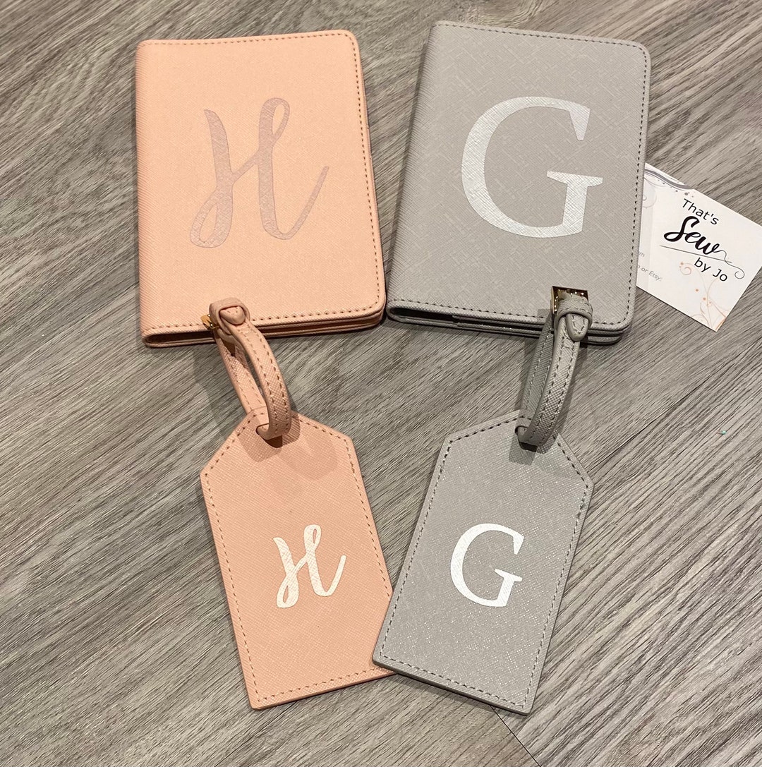Personalised Passport Cover Luggage Tag Set Case Pouch Card Holder ...