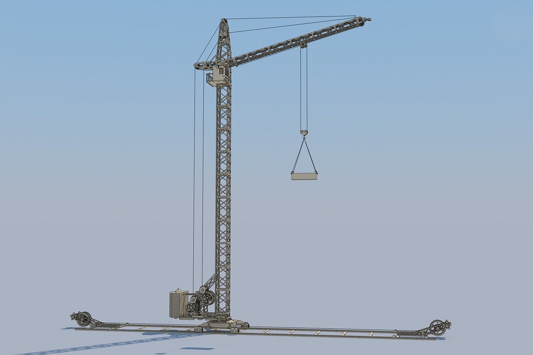 Wooden Mechanical Crane, DXF, CDR, MAX, Instant Download, Wooden Laser ...