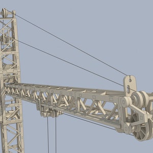 Wooden Mechanical Crane, DXF, CDR, MAX, Instant Download, Wooden Laser ...