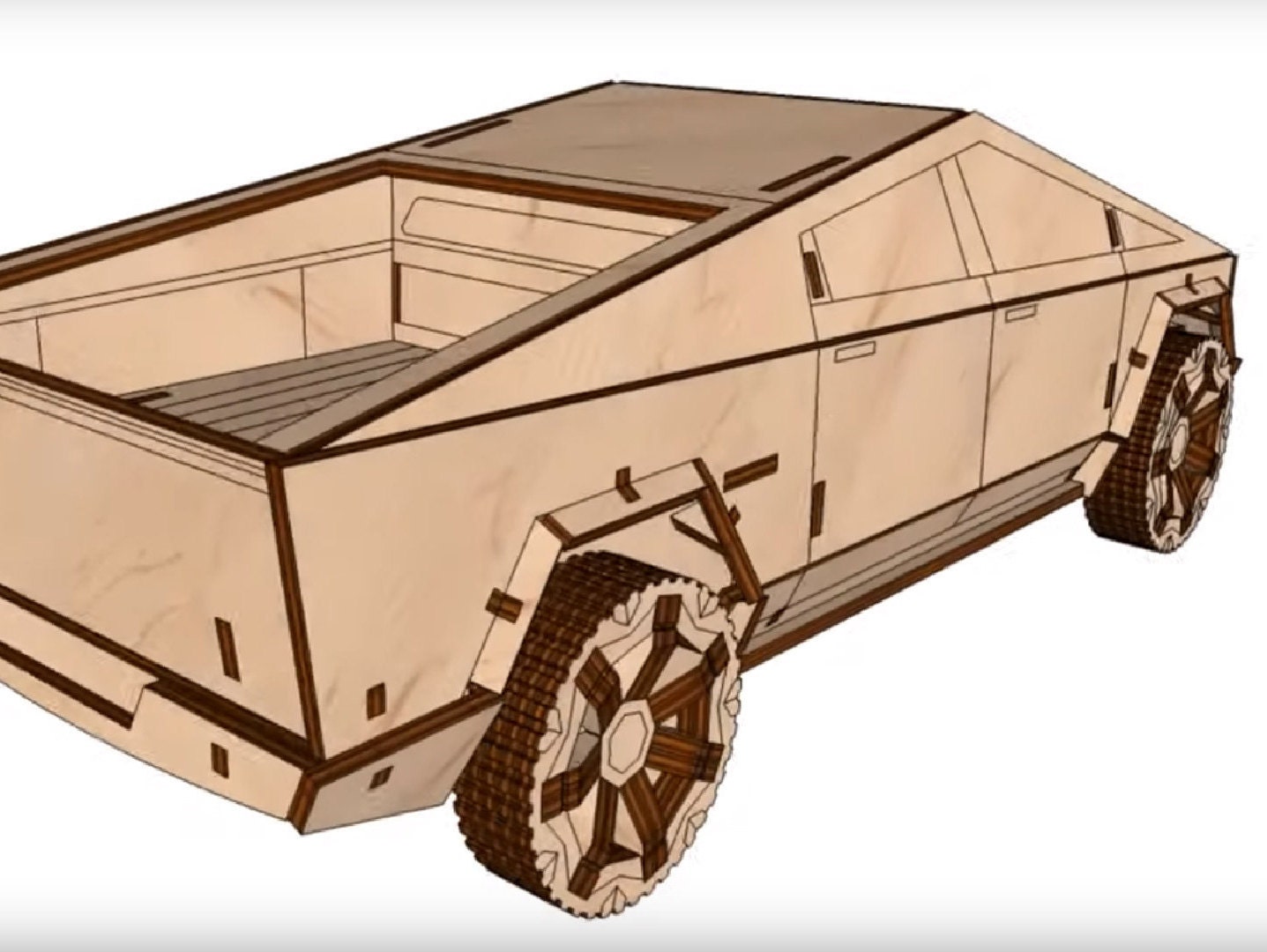 Tesla Cyber Truck Laser CUT Instant Download - Etsy