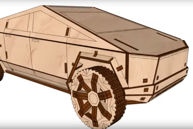 Tesla Cyber Truck Laser CUT Instant Download - Etsy