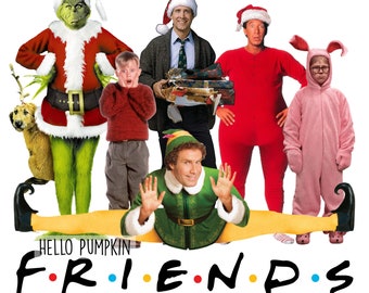 Christmas Friends Png | Etsy
