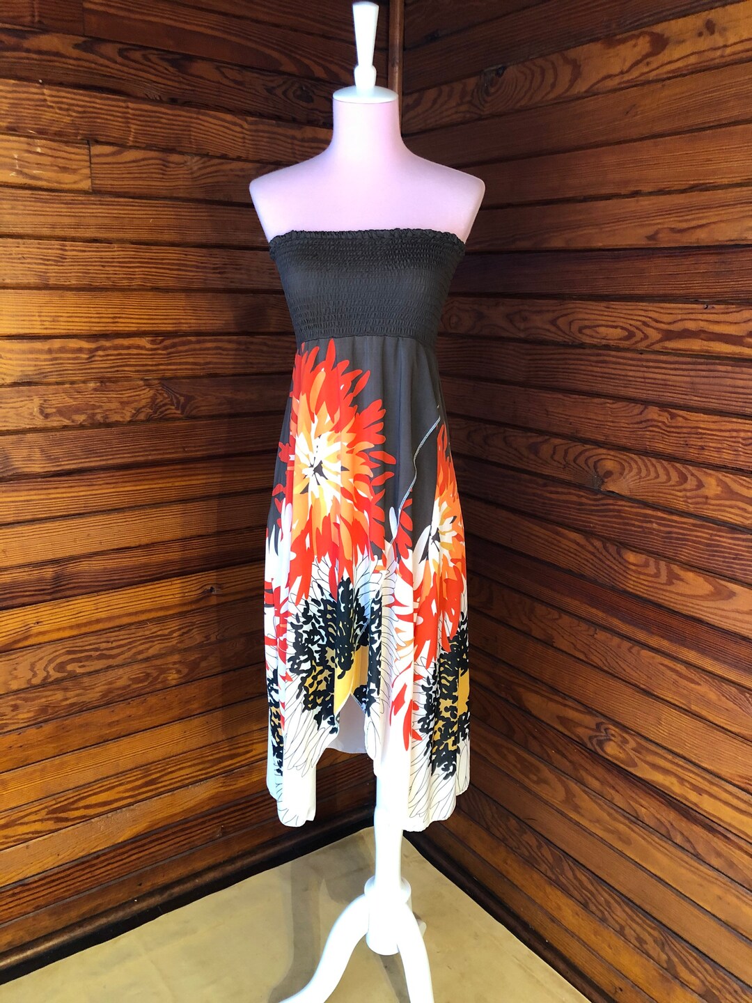 Y2K Rave Dress, Y2K Party Dress, Disco Dress, 70s Dress, Strapless ...