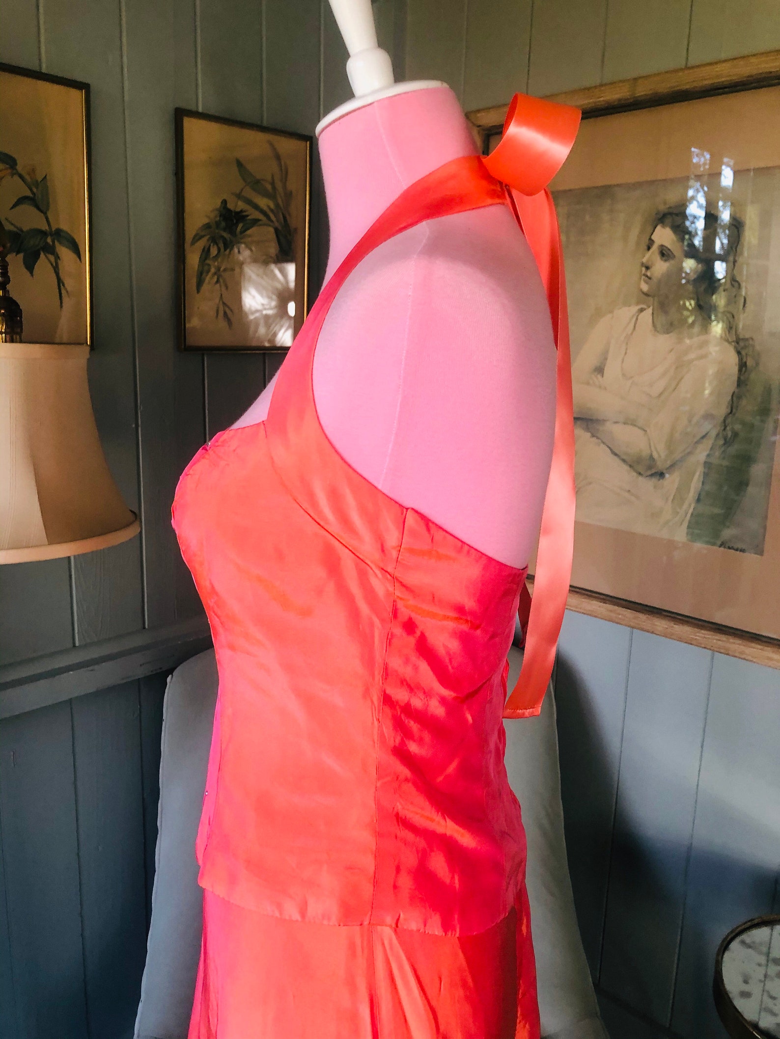 90s Prom Dress 90s Prom Gown 30s Style Dress 90s Does 30s - Etsy