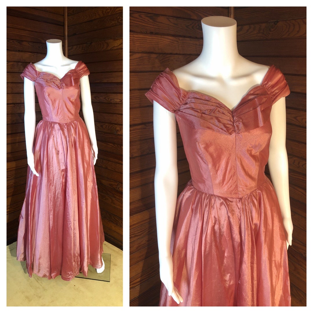 50s Dress, 50s Gown, Vintage Gown, Rockabilly Gown, 1950s Prom Dress ...