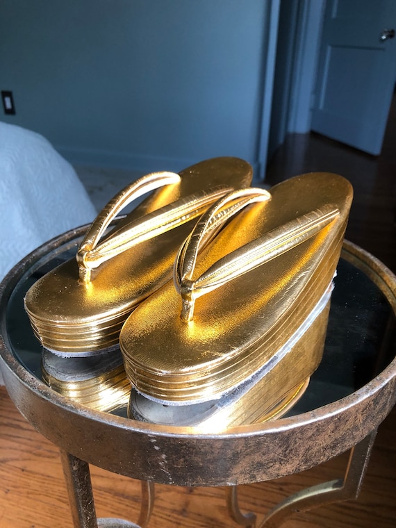 Vintage Japanese Sandals, Vintage Geta Sandals, Vinta… - Gem