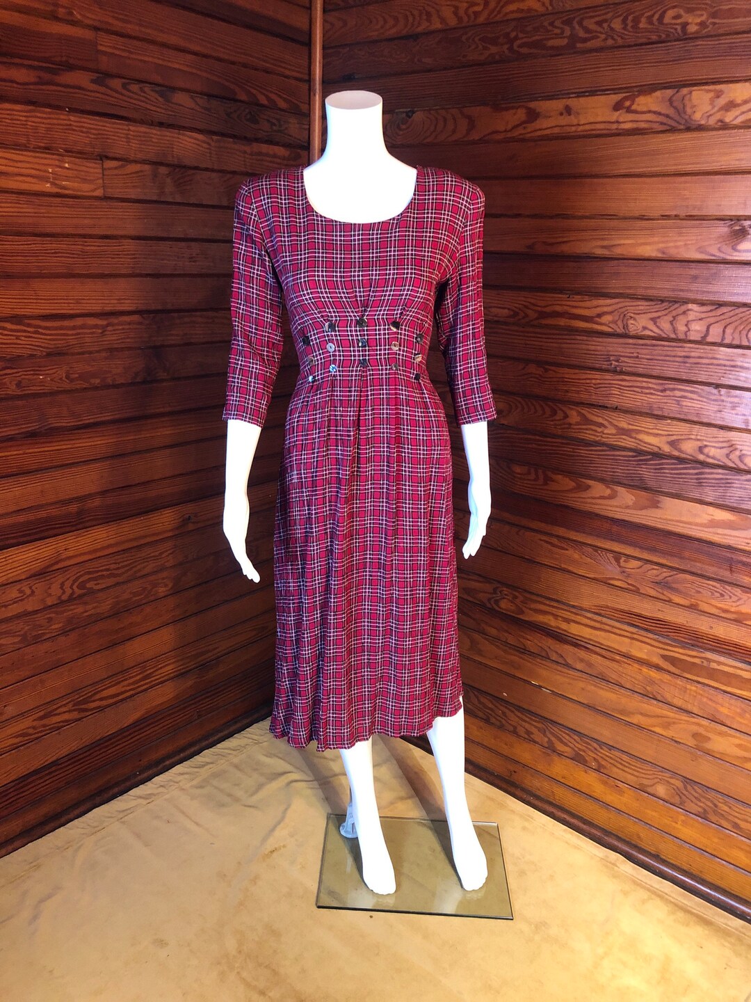 90s Grunge Dress, Boho 90s Dress, 90s Plaid Dress, Grunge Dress, Grunge ...