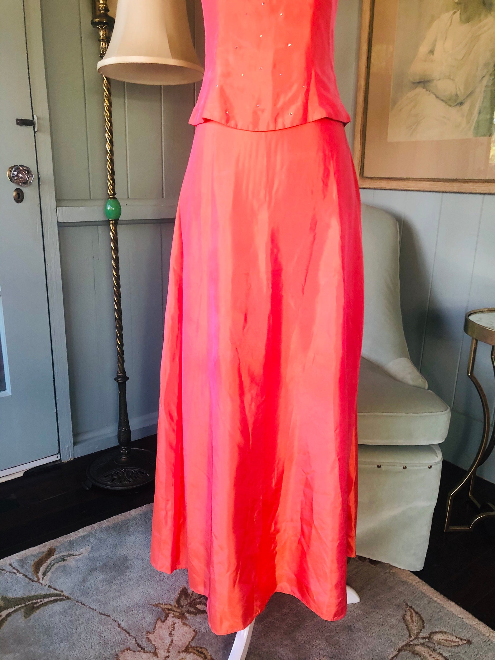 90s Prom Dress 90s Prom Gown 30s Style Dress 90s Does 30s - Etsy