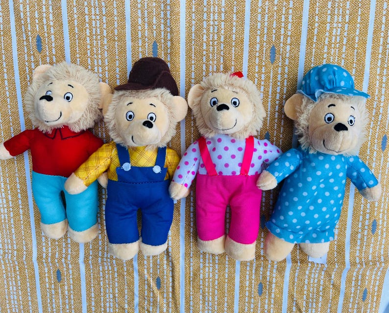 1980s the Berenstain Bears Book Plush Bundle - Etsy