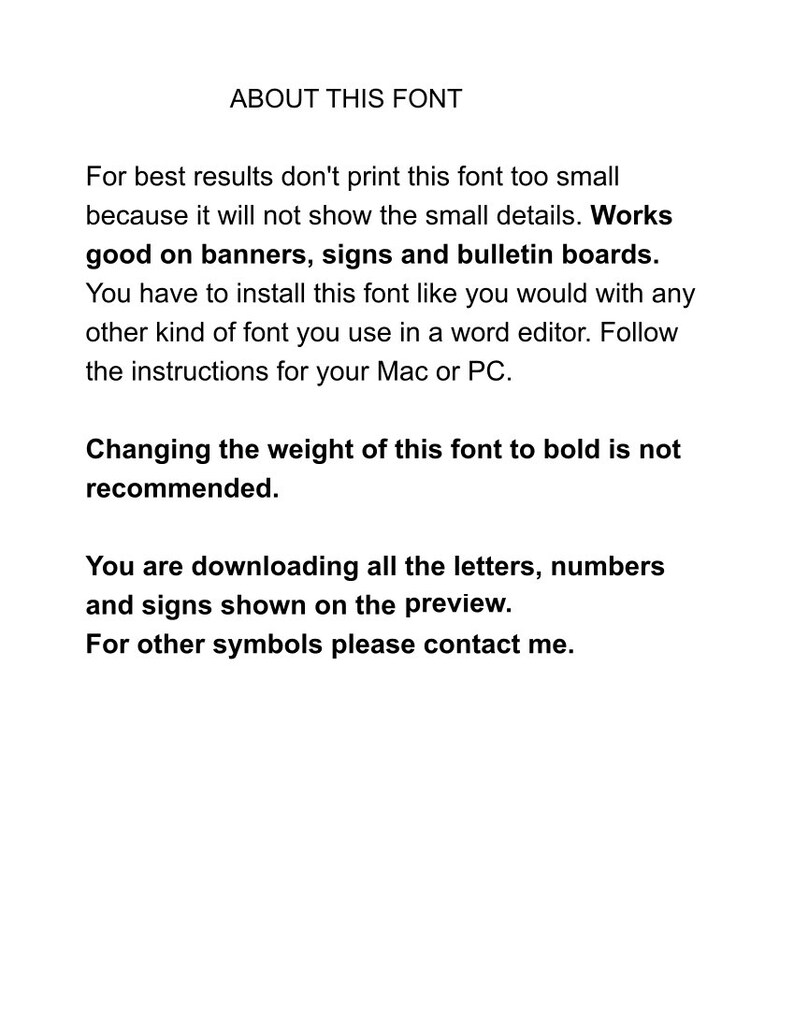 Chevron Doodle Font - Cute Cartoon Installable Font for Decor, Signs ...