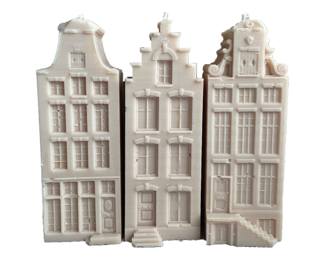 Amsterdam Canal House Candle Set Amsterdam Shaped Candle Amsterdam ...