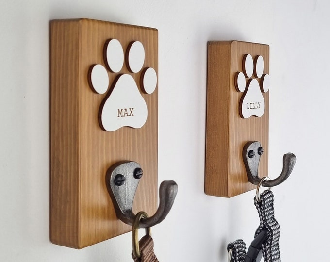 Personalised Dog Lead Hook - Etsy UK