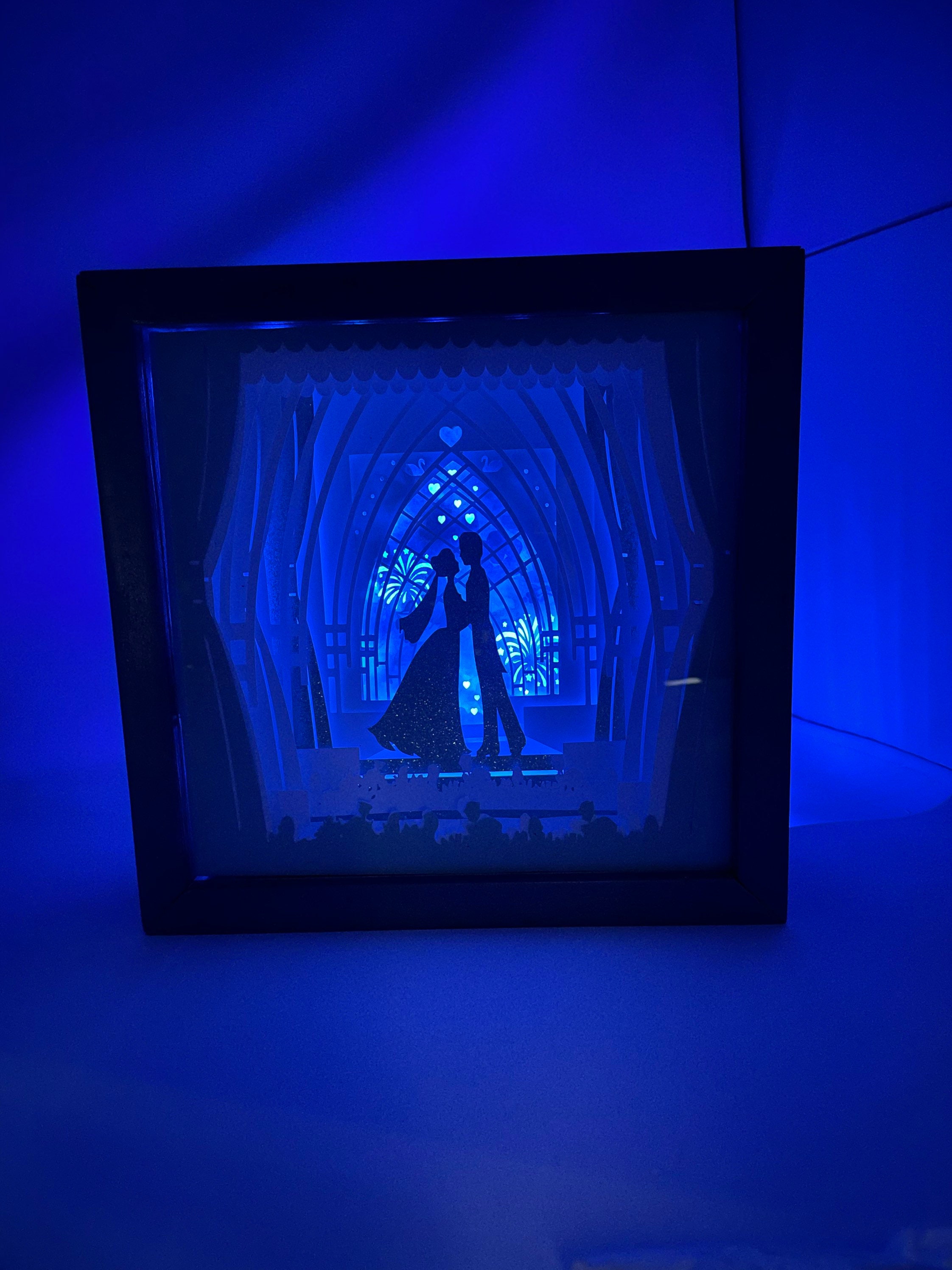 Wedding Lightbox, Layered Paper, Custom Wedding Gift - Etsy