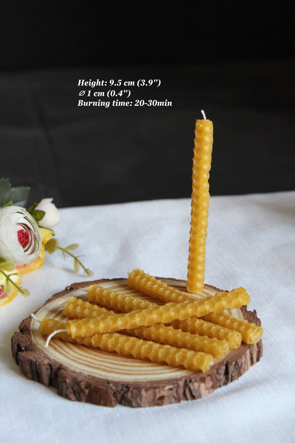 Birthday Candle Beeswax Birthday Candle Bee Happy Bee | Etsy