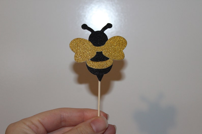 Bee Topper, Cupcake Topper, Bee Decoration, Birthday Decoration ...