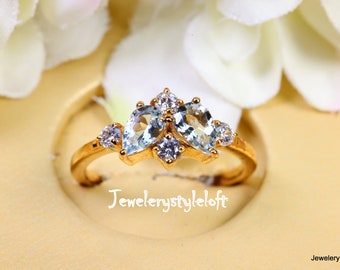 Pear Rose Gold Ring - Etsy