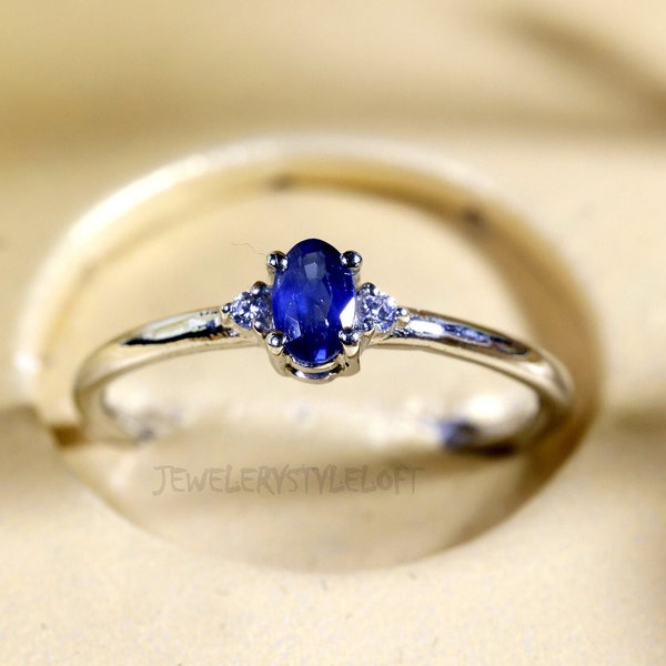 Blue Sapphire Ring - Etsy