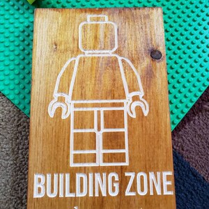 Personalizable- Building Zone Watch Your Step, Wooden Sign, Engraved ...