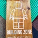 Personalizable Building Zone Watch Your Step, Wooden Sign, Engraved ...