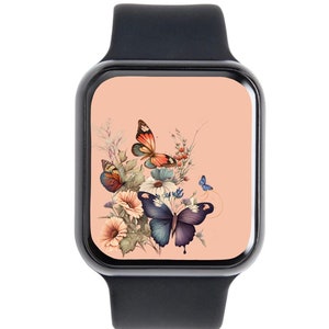 Apple Watch Wallpaper FLORAL Apple Watch Face, Floral Apple Watch Face ...