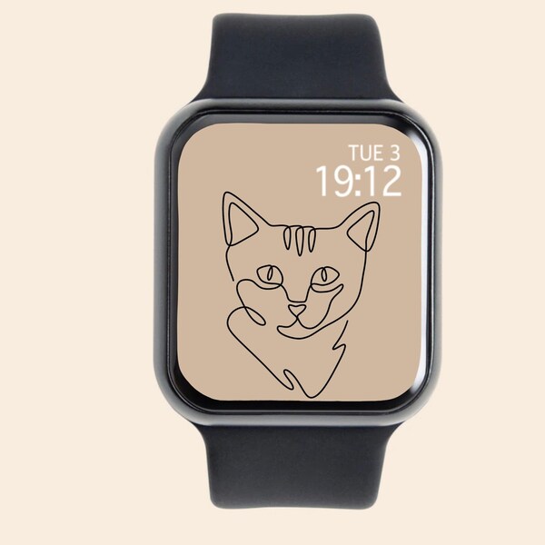 Cat Apple Watch Wallpaper - Etsy
