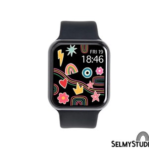 RAINBOW Apple Watch Face Wallpaper DIGITAL DOWNLOAD Apple - Etsy