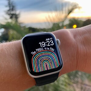 RAINBOW Apple Watch Face Wallpaper, Apple Watch Face, RAINBOW, Apple ...