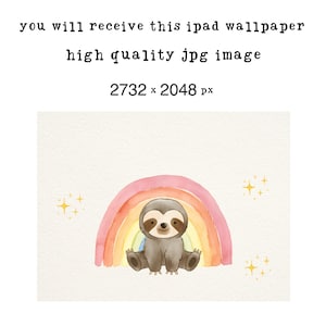Wallpaper Cute for Ipad, Sloth iPad Wallpaper, iPad Background, iPad ...