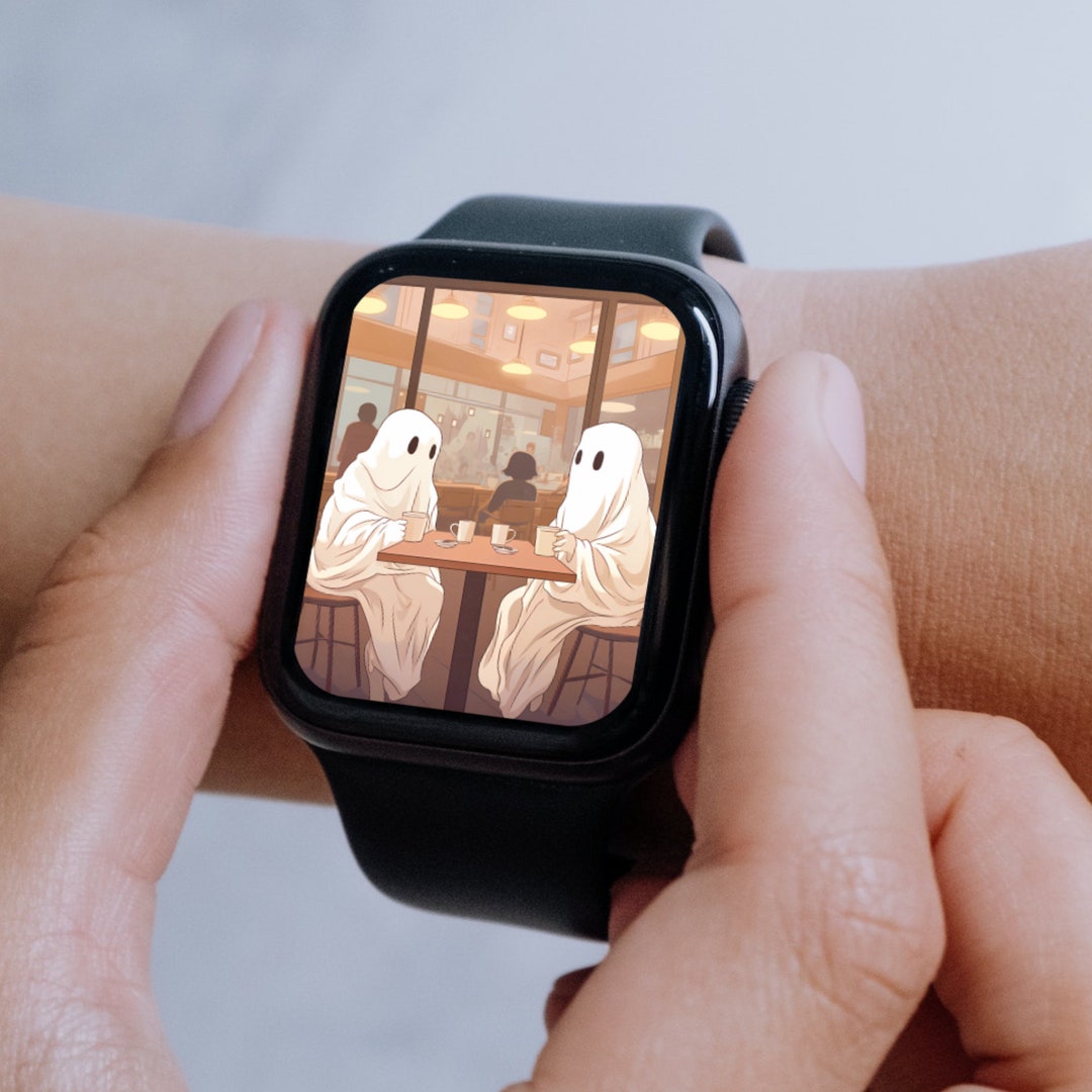 HALLOWEEN Apple Watch Face Wallpper, FALL Cute Halloween Ghosts, Apple ...