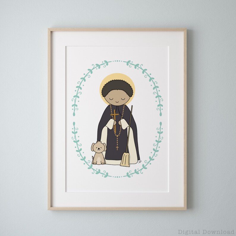 St. Martin De PORRES Saint Martin De Porres Printable Wall - Etsy