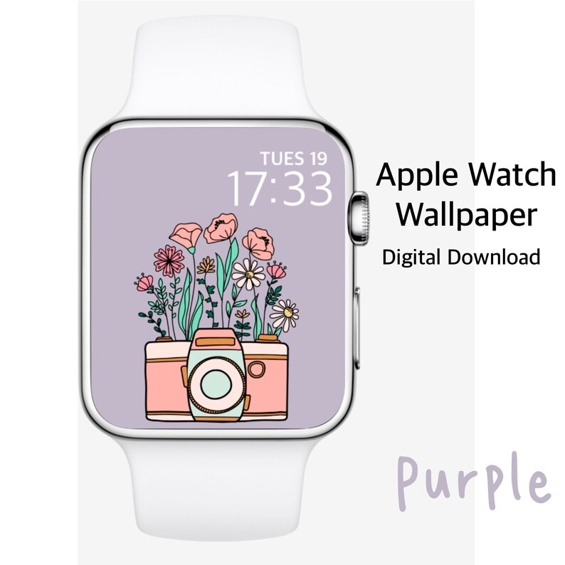 Apple Watch Wallpaper Floral Apple Watch Face Floral Floral | Etsy