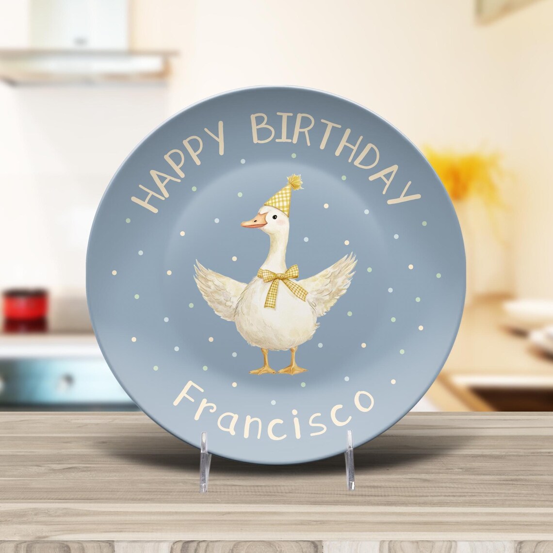 Personalized Silly Goose Birthday Plate: Custom Smash Cake Keepsake - Etsy