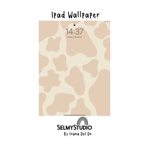 Neutral Beige iPad Wallpaper, Animal Print iPad Wallpaper, Boho iPad ...