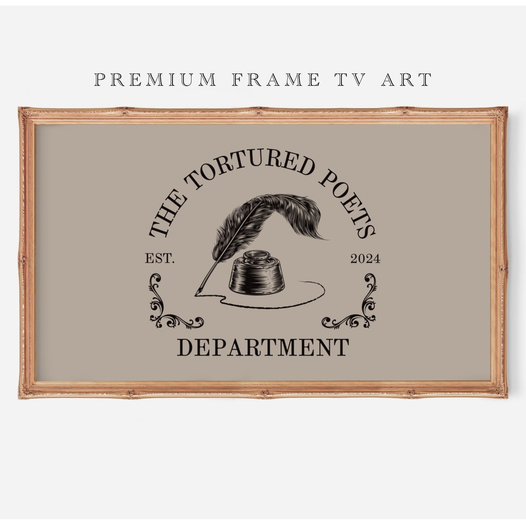 SWIFTIE FRAME Tv Art Taylor Swift the Tortured Poets Department TTPD ...