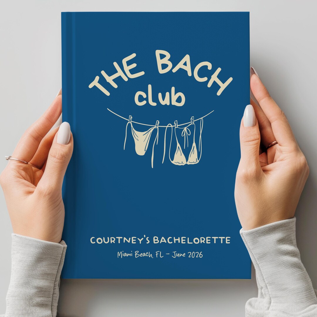 The Bach Club Memory Book: Custom Bachelorette Party Photo Album Club ...