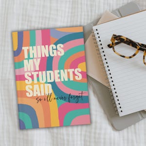 TEACHER JOURNAL Personalized Thank You Gift for Teacher Things My ...