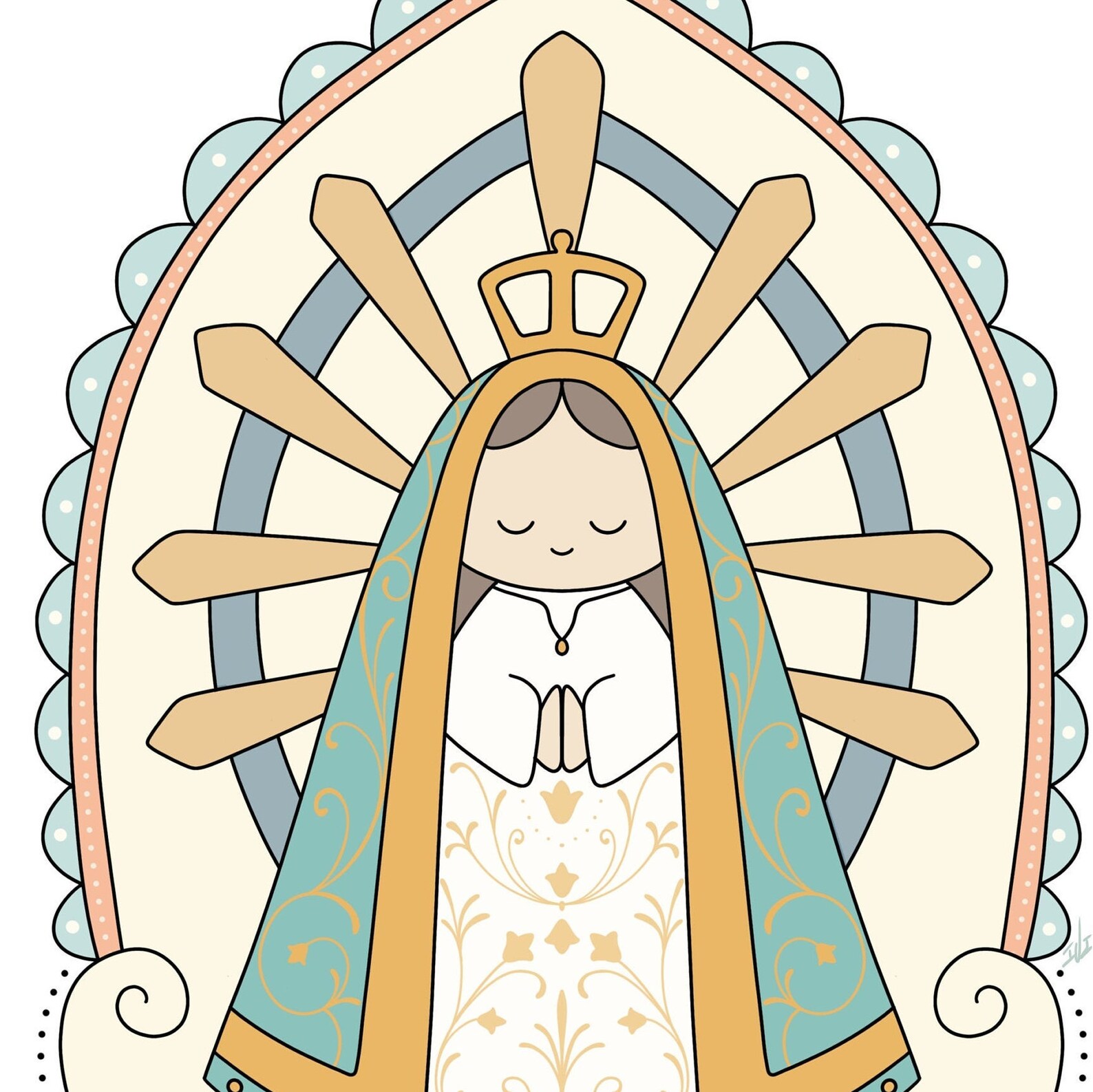 Virgin Mary Catholic Printable Wall Art Catholic Home Decor - Etsy